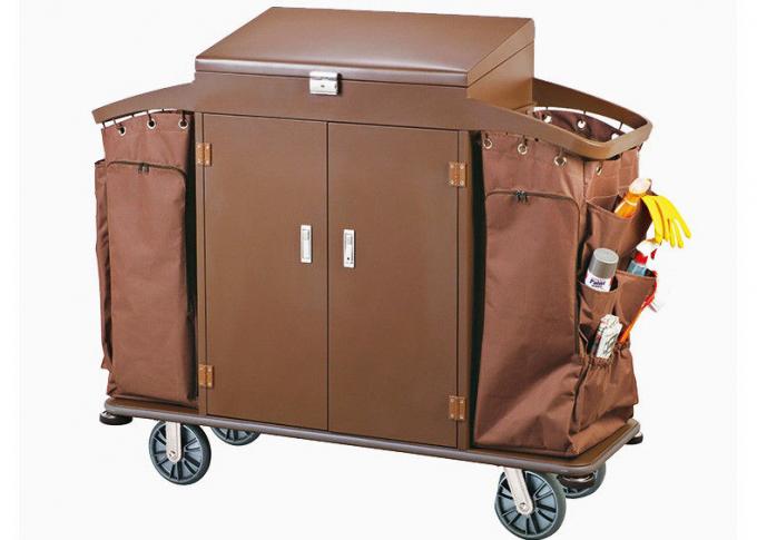 Small Room Service Trolley with Heavy Duty Refuse Bag Stainless Steel ...