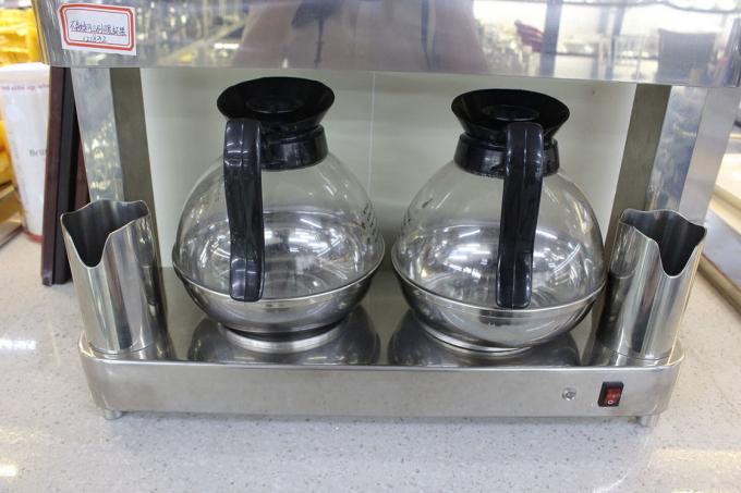 Stainless Steel Electric Commercial Buffet Equipment 3 Section Cup Warmer