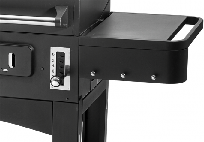 Flame Safety Commercial Kitchen Equipments Dual Fuel GAS / Charcoal BBQ ...