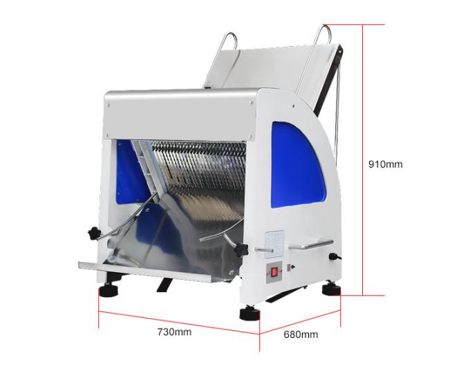 Stainless Steel Commercial Automatic Bread Cutting Machine , High Speed ...