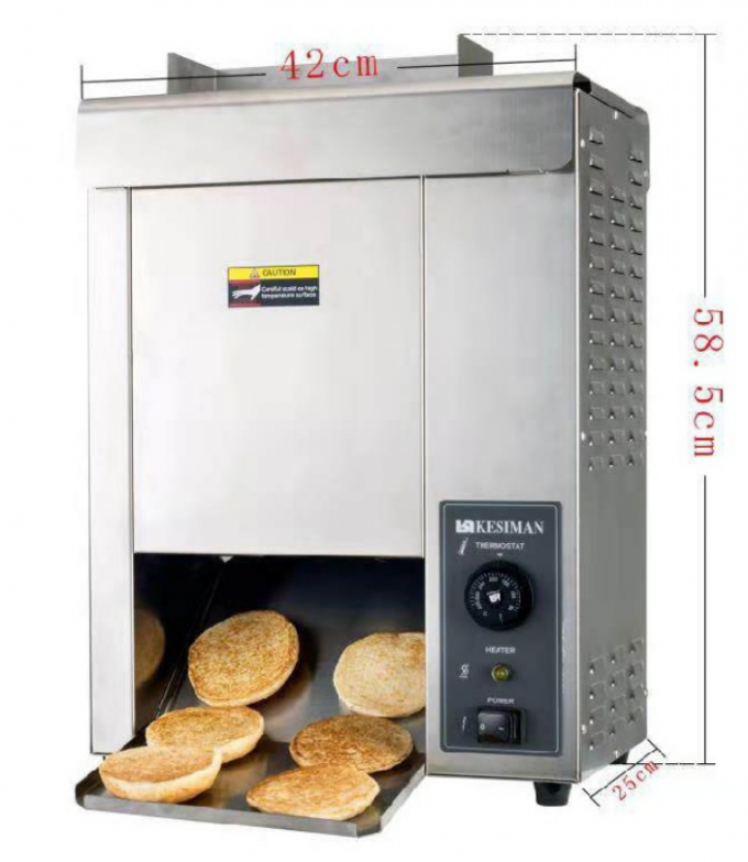 IMO-2621 CHAIN TYPE ELECTRIC BUN TOASTER size 420x250x585mm