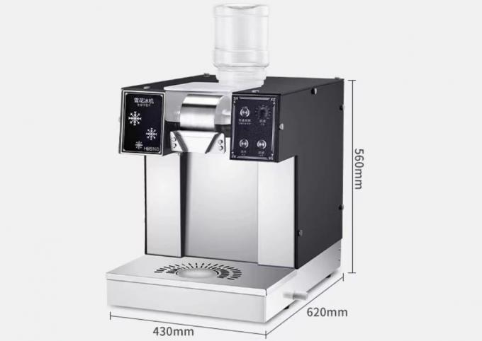 55KG Intelligent Snowlake Stainless Steel Ice Machine Black 220V 50HZ