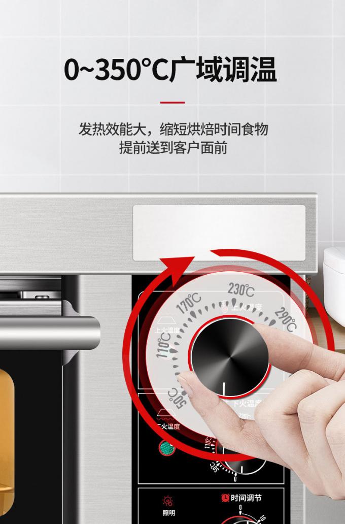 120Kg Electric Gas Commercial Baking Oven Timing Temperature Control ...