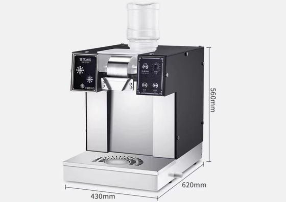55KG Intelligent Snowlake Stainless Steel Ice Machine Black 220V 50HZ