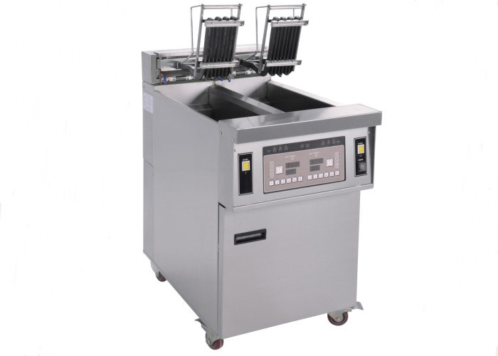 13*2L Electric 2-Tank Fryer / Commercial Kitchen Equipments With Oil ...