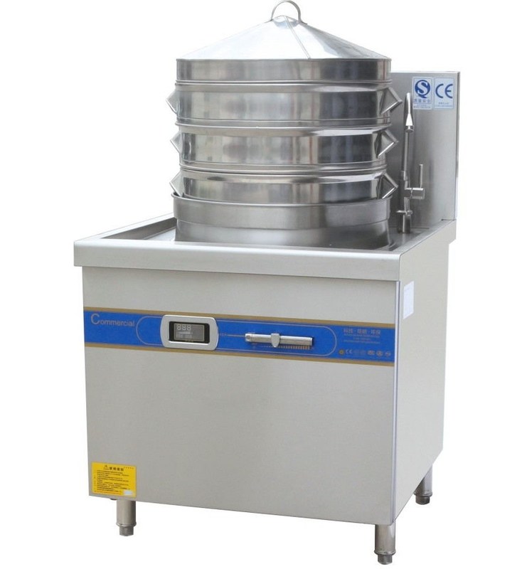 Stainless Steel Chinese Cooking Steamer Stove Single Head Steamed ...