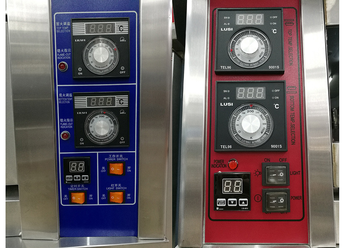 Gas / Electric Baking Ovens Mechanical Control Independent Temperature ...