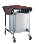 Folding Guest Room Service Trolley With Thermal Box Buffet Equipment