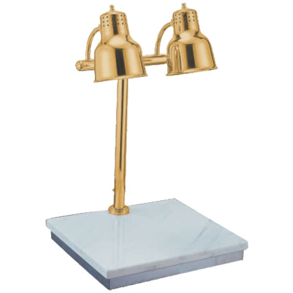 Gilded Food Warmer Lamp Station Commercial Buffet Equipment Marble ...