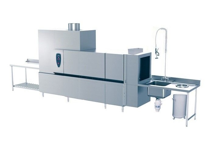 Commercial Kitchen Equipments Rack Conveyor Dish Washer Capacity 300 ...