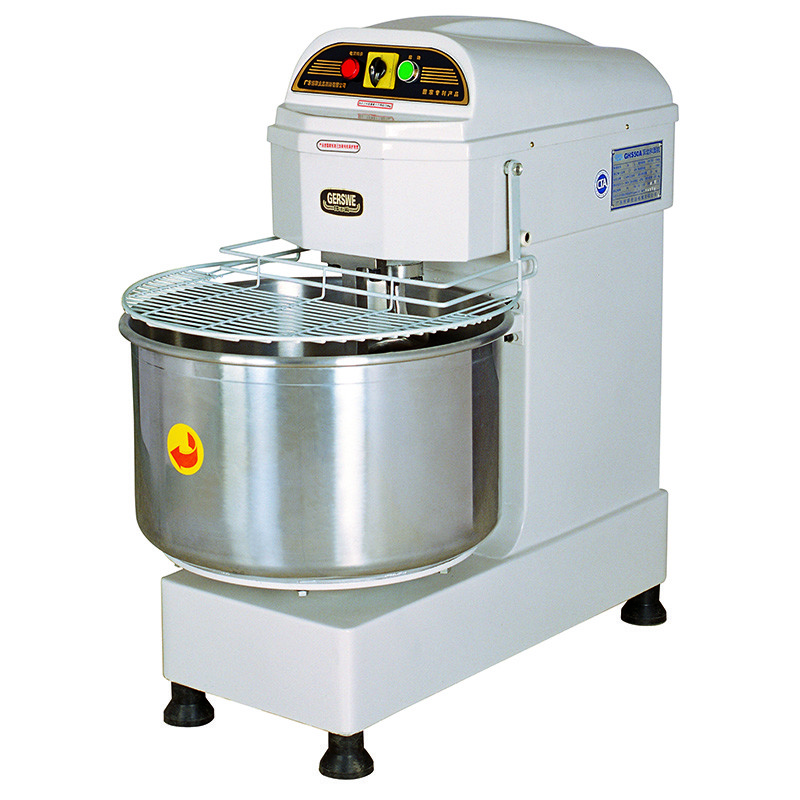 50L / 20KG Commercial Heads-Up Spiral Dough Mixer Two Mixing Speed Food ...