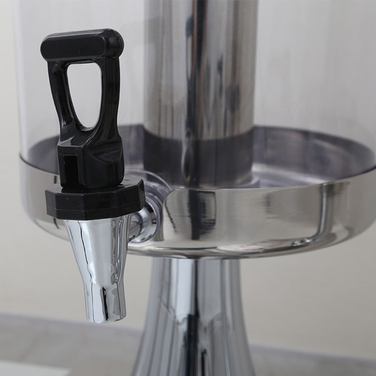3-Head Beverage Dispenser 3 x 8.0Ltr Polycarbonate Container Stainless ...