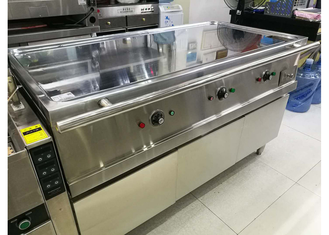 380V 8.4KW Hot Buffet Equipment Electric Teppanyaki Griddle Stainless ...