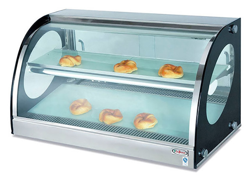 Counter Top Bread Display Cabinet Food Warmer Showcase Electric Heating ...