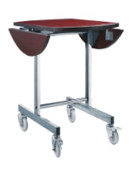 Folding Guest Room Service Trolley With Thermal Box Buffet Equipment