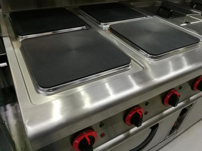 Western Kitchen Equipment Commercial Gas Stove 4 Burner with Down Oven ...
