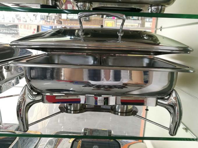Buffet Stainless Steel Cookwares Mechanical Hinge Induction Chafing ...