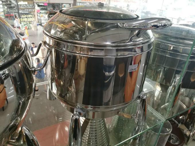 Buffet Ware Stainless Steel Cookwares Roung Soup Warmer With Glass ...