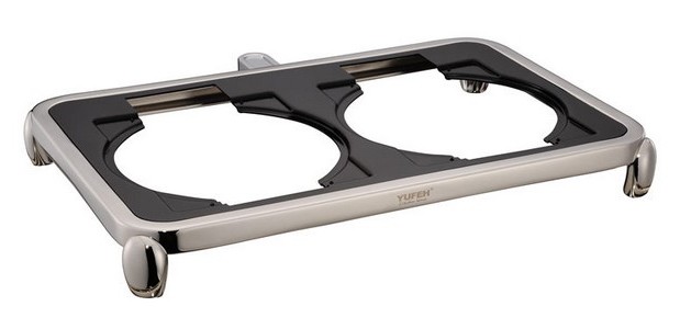 YUFEH Stainless Steel 304# Hydraulic Induction Chafing Dish W/ Glass ...