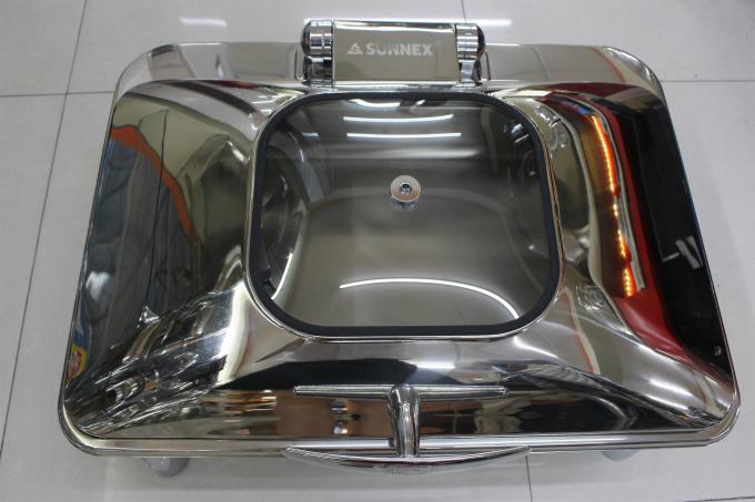 Rectangular Stainless Steel Cookwares with Glass Window Mechanical ...