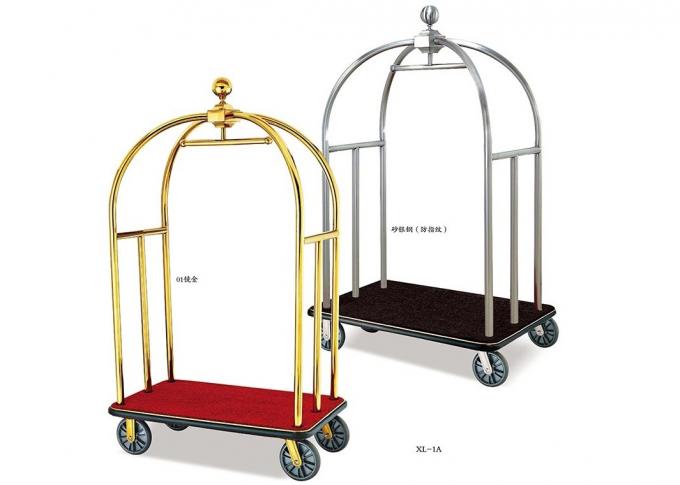 Hotel Lobby Room Service Trolley Stainless Steel Mirror Gold Finish ...