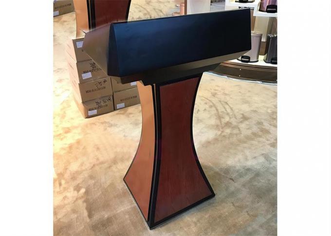Hotel Rostrum Room Service Equipments Wood Lecture Tables With Metal ...