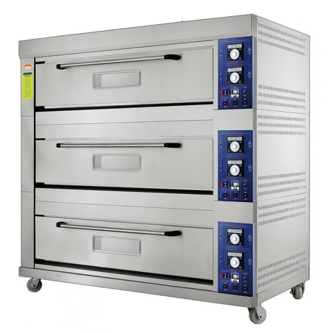 Large Capacity Gas Baking Ovens with Stainless Steel Housing Toughened ...