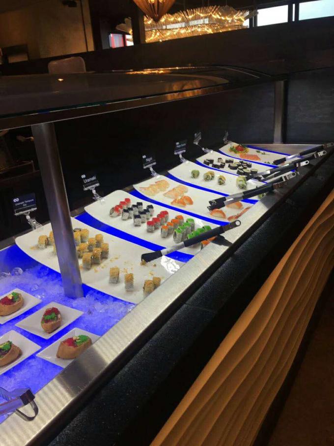 Wooden Japanese Sashimi Sushi Boat Buffet Counter L5500 x W1200 x H2300 ...