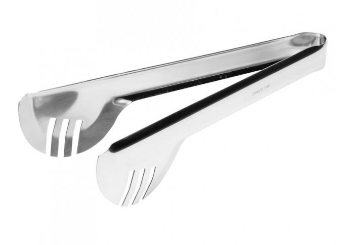 V-Shaped Stainless Steel Pasta / Spaghetti Tongs, Salad Tongs, Buffet ...